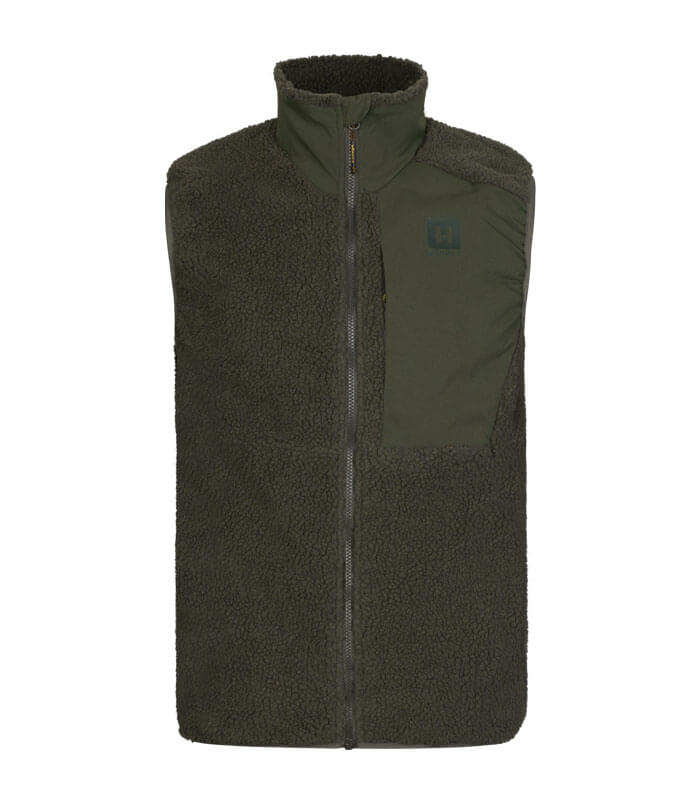 Chaleco de lana bouclé sintética con forro interior- Harkila