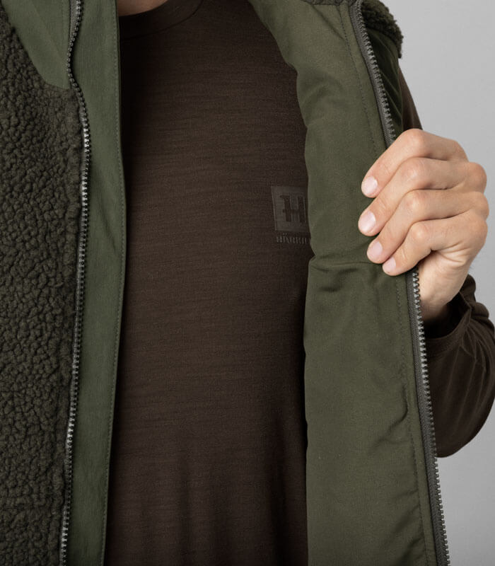 Chaleco de lana bouclé sintética con forro interior- Harkila